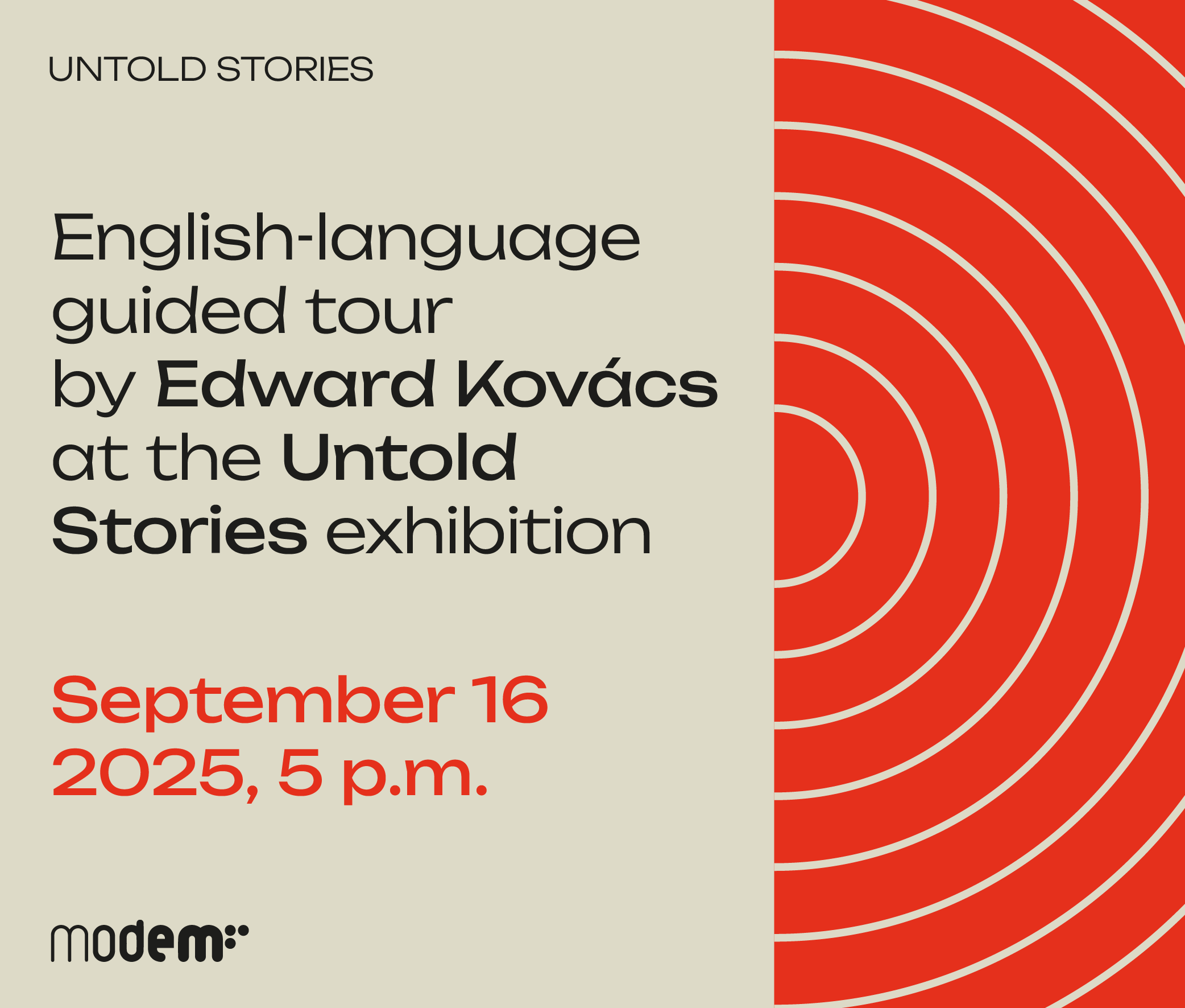 English-language guided tour by Edward Kovács at the Untold Stories ...